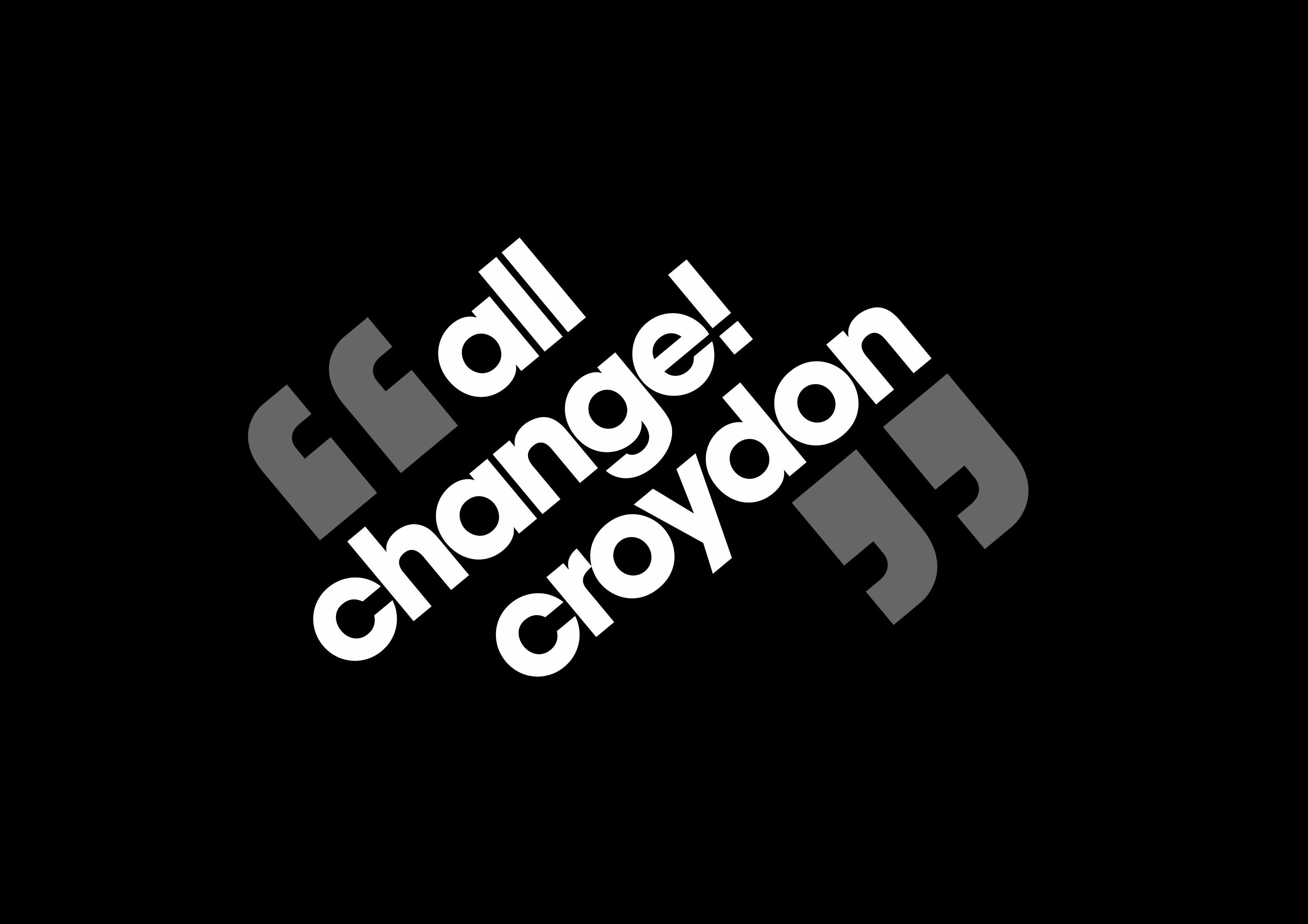 tothepoint • work • All Change Croydon campaign branding